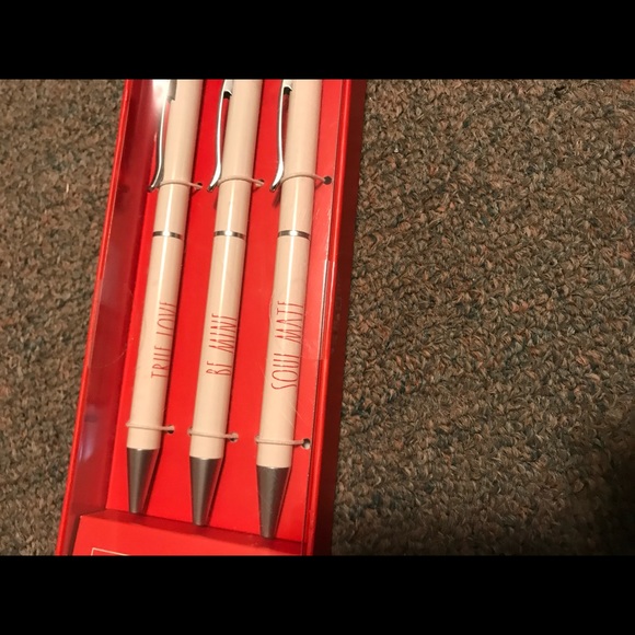 Rae Dunn | Office | Rae Dunn True Love Be Mine Pen Set Red | Poshmark